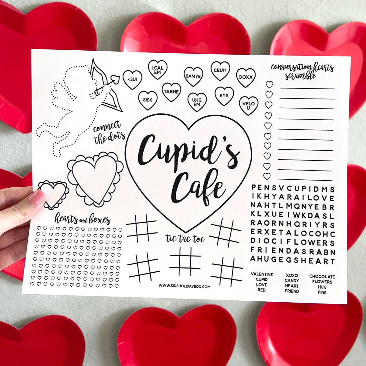 Cupid's Cafe Printable – Kids Holiday Box